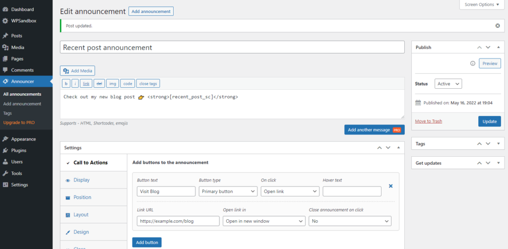 How to Display Recent Post at the Top of the Page in WordPress