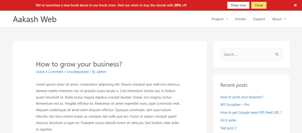 How to Display Announcements in a WordPress Blog