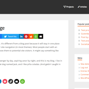 WP Socializer - Fast & simple social media sharing plugin for WordPress