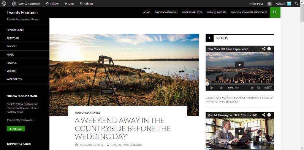 New features in WordPress 3.8 - Articles - Aakash Web